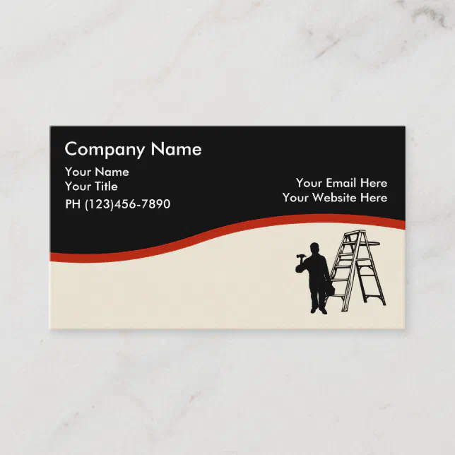 House Painter Design Business Card | Zazzle