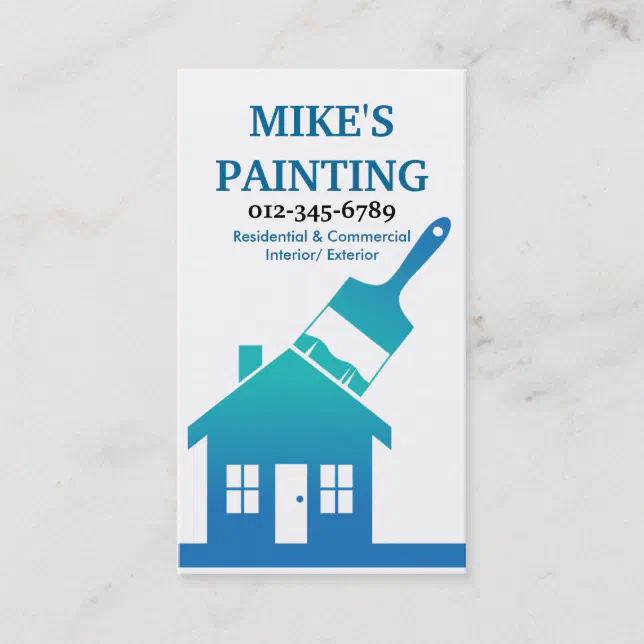 House Painter's Business Card | Zazzle