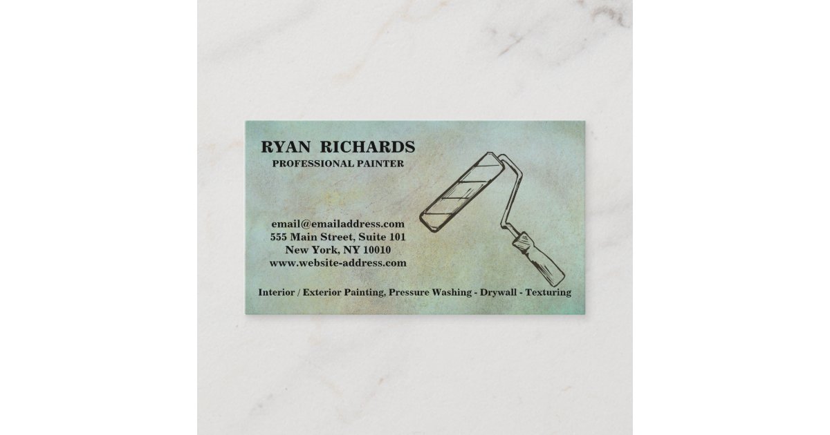 House Painting Business Card | Zazzle