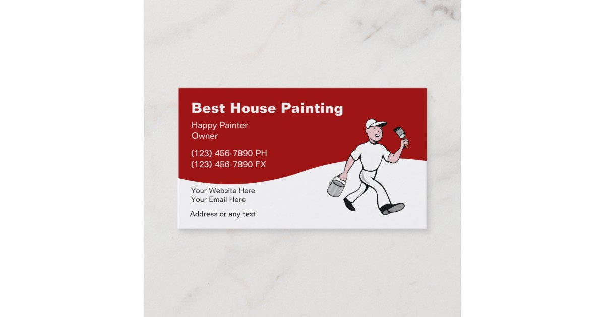 House Painting Business Cards | Zazzle