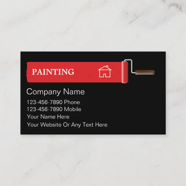 House Painting Business Cards | Zazzle