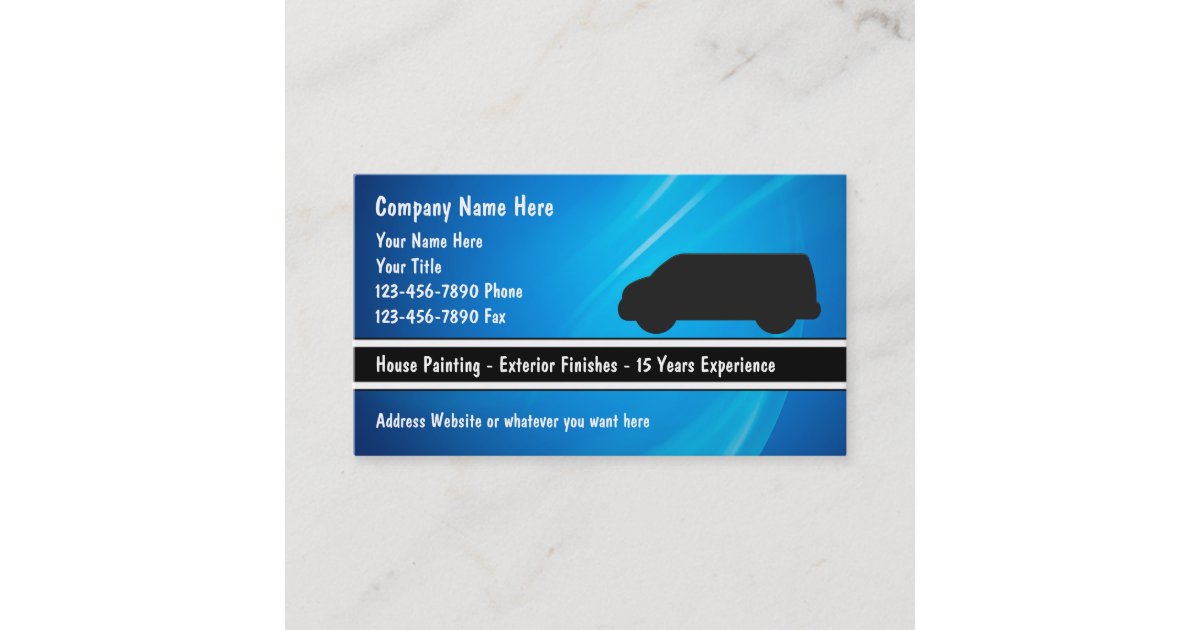 House Painting Business Cards | Zazzle