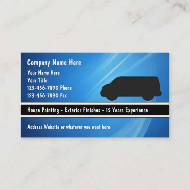 House Painting Business Cards | Zazzle