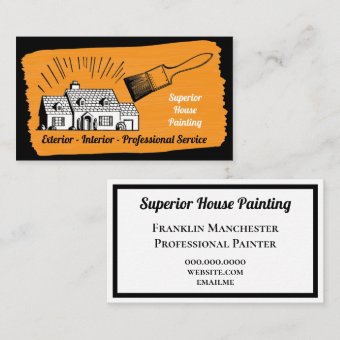 House Painting Vintage Professional Business Card | Zazzle