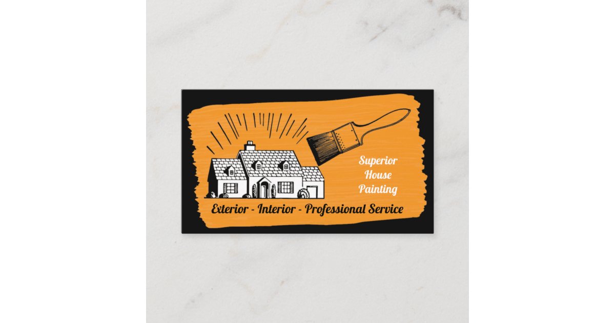 House Painting Vintage Professional Business Card | Zazzle