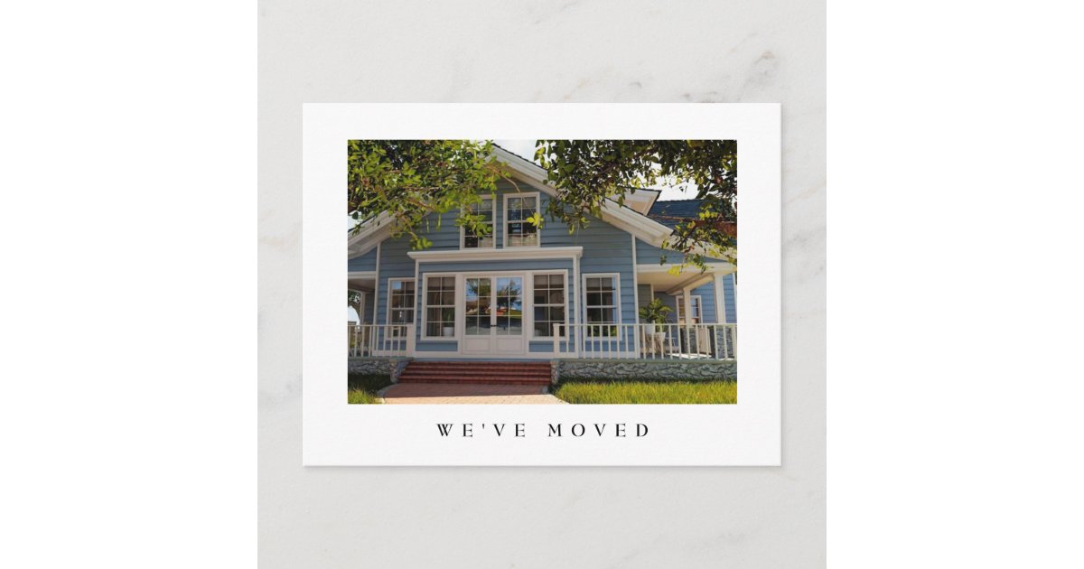House Photo New Home Moving Postcard | Zazzle