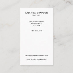 House rental picture and logo Airbnb Business Card | Zazzle