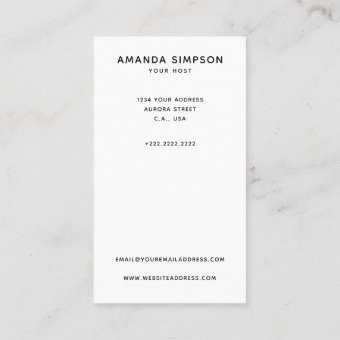 House rental picture and logo Airbnb Business Card | Zazzle