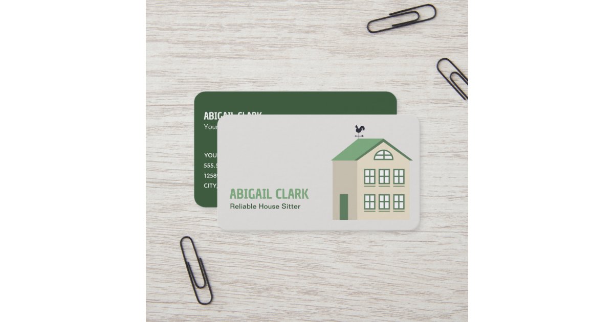 House Sitting Business Card | Zazzle
