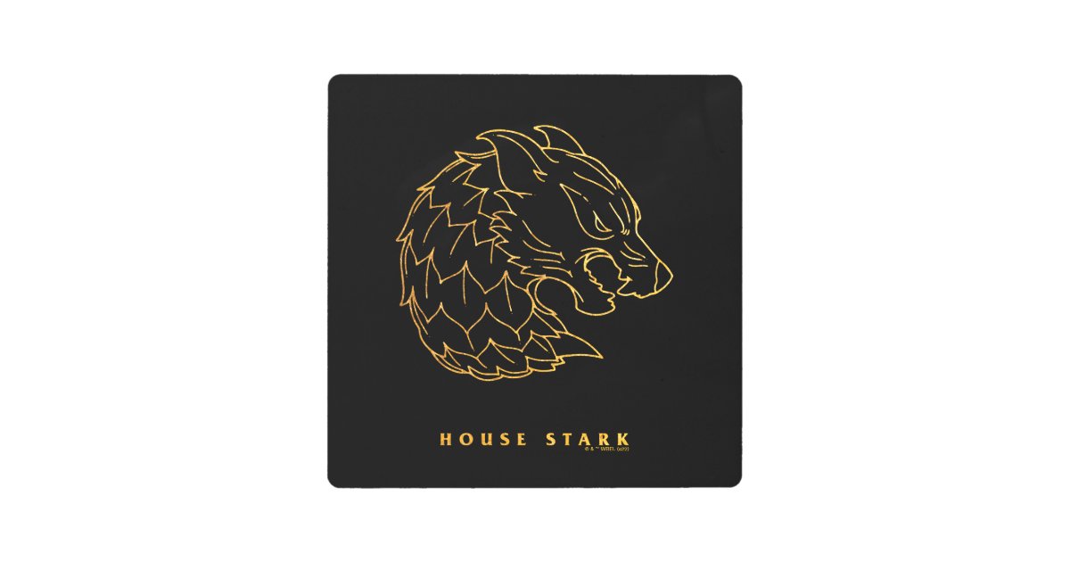 House Stark Icon Metal Print | Zazzle