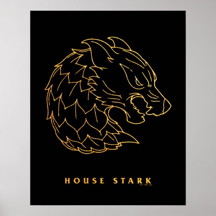 House Stark Icon Poster | Zazzle.com