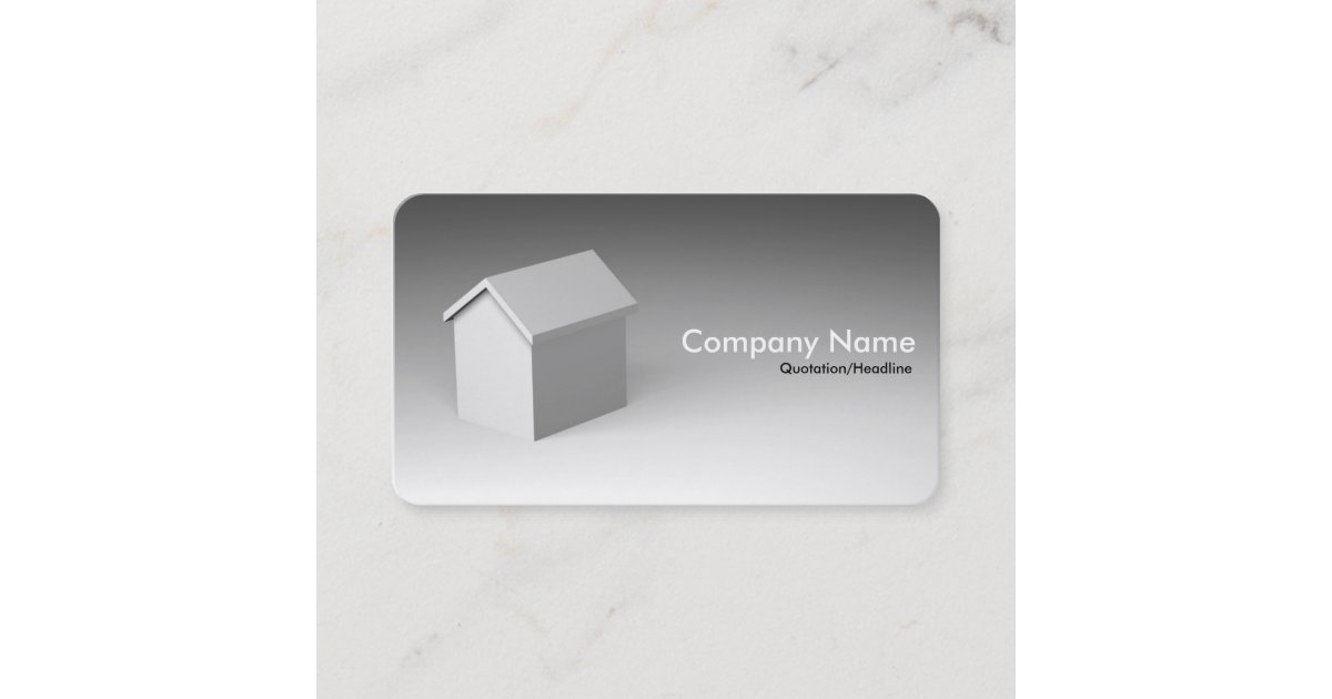 House Style Business Card | Zazzle