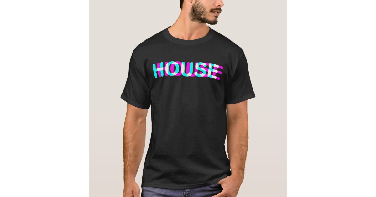 House t-shirt music disco sound shirt | Zazzle