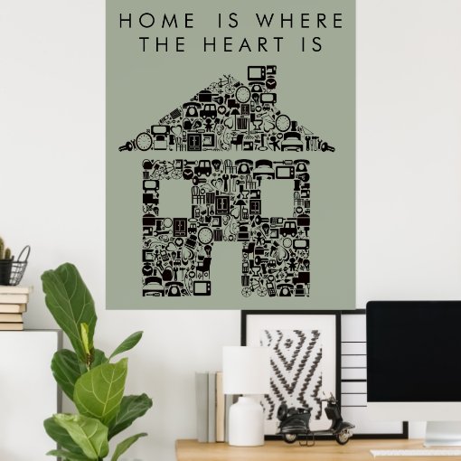 House Warming Home Quote Poster Print | Zazzle