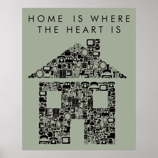 House Warming Home Quote Poster Print | Zazzle