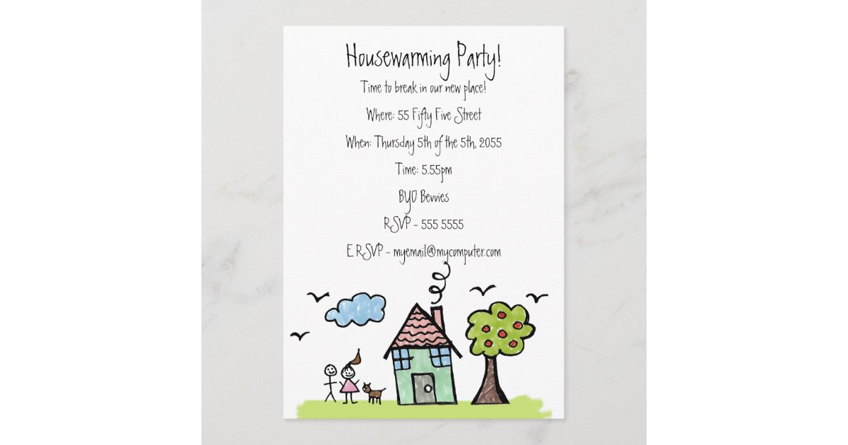 House Warming Moving Party Invite Invitation | Zazzle.com