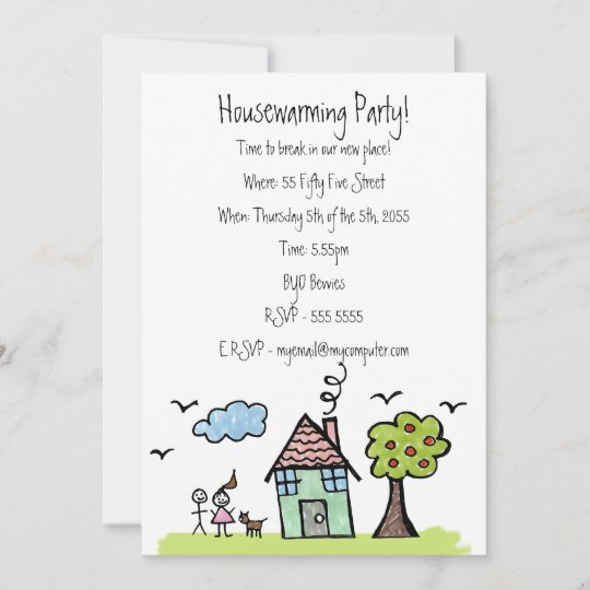 House Warming Moving Party Invite Invitation | Zazzle.com