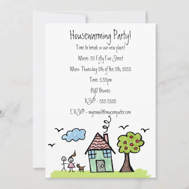 House Warming Moving Party Invite Invitation | Zazzle