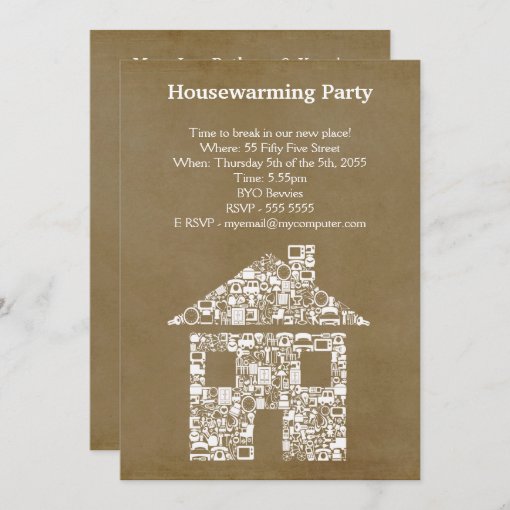 House Warming Moving Party Invite Invitation | Zazzle