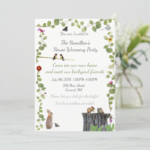 House Warming Outdoor Party: invitations | Zazzle