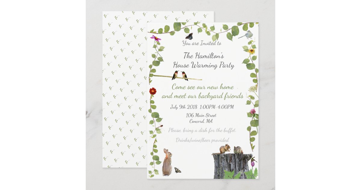 House Warming Outdoor Party: invitations | Zazzle