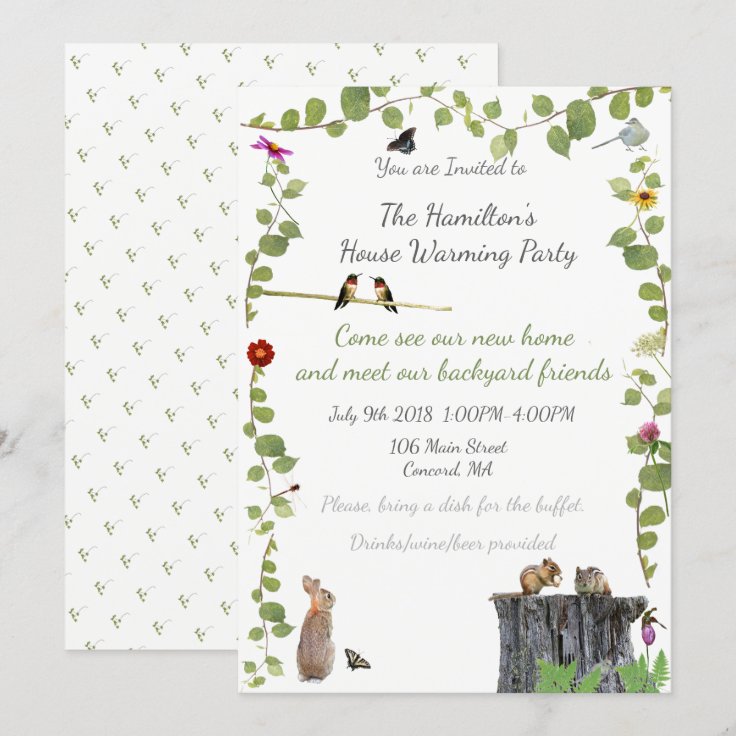 House Warming Outdoor Party: invitations | Zazzle