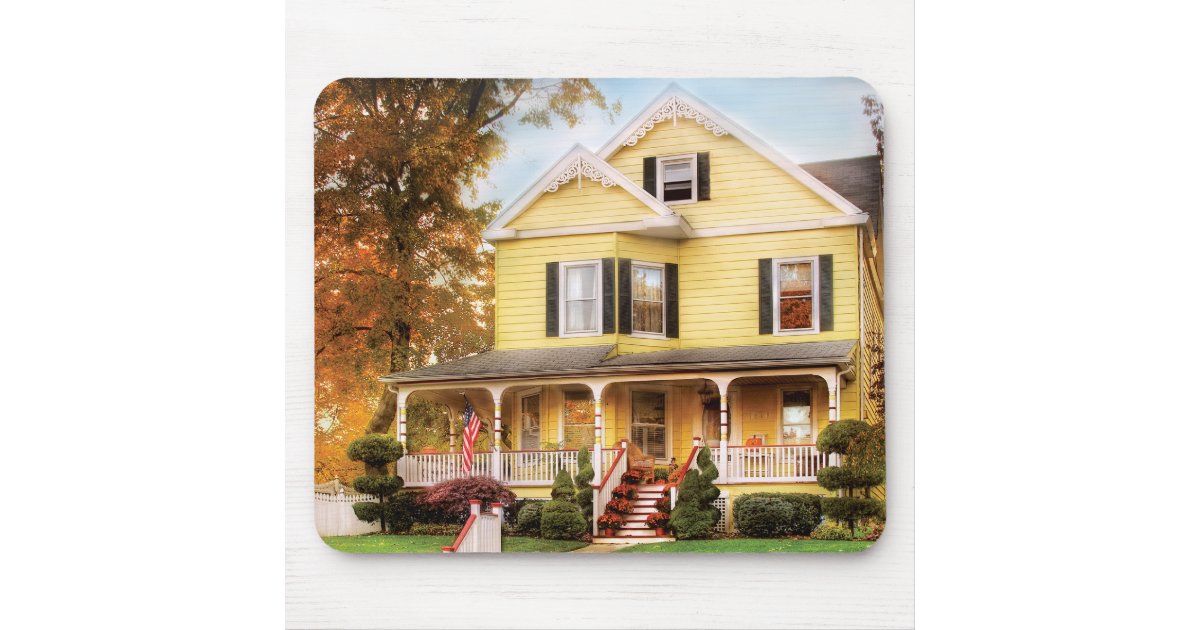 House - Yellow Lace - Dream House Mouse Pad | Zazzle