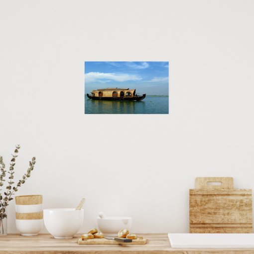 Houseboat in India Poster | Zazzle