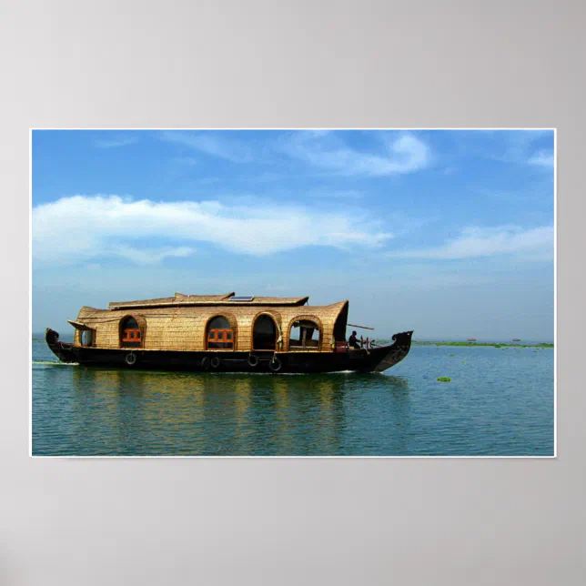 Houseboat in India Poster | Zazzle