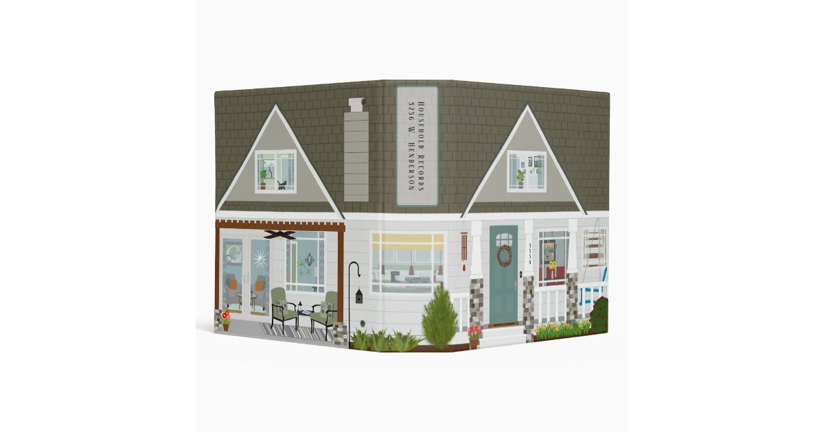 Household Binder Craftsman Home | Zazzle.com