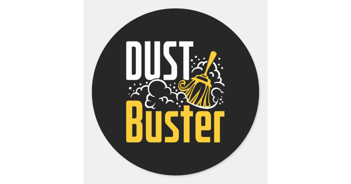 Housekeeper Housekeeping Cleaning Lady Dust Buster Classic Round ...