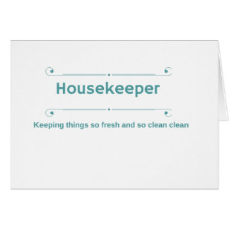 Housekeeping Cards | Zazzle