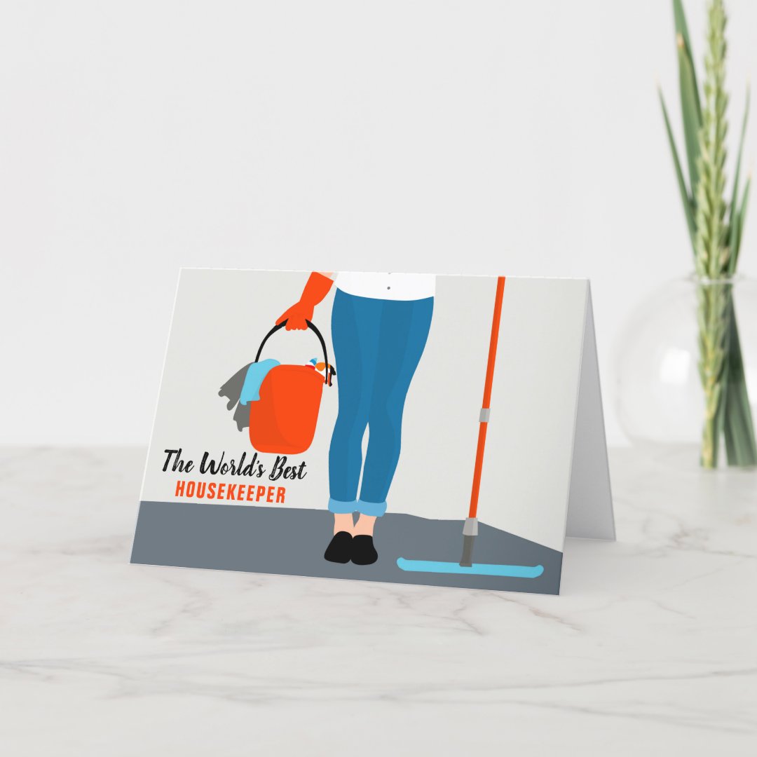 Housekeeper Thank You Card | Zazzle