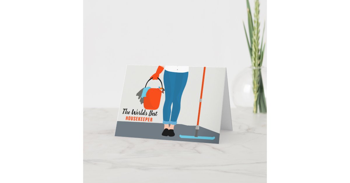 Housekeeper Thank You Card | Zazzle.com