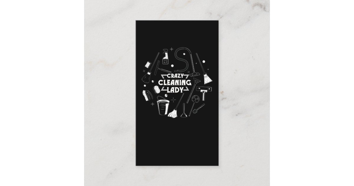 Housekeeping Cleaning Lady Vacuum Cleaner Housekee Business Card | Zazzle