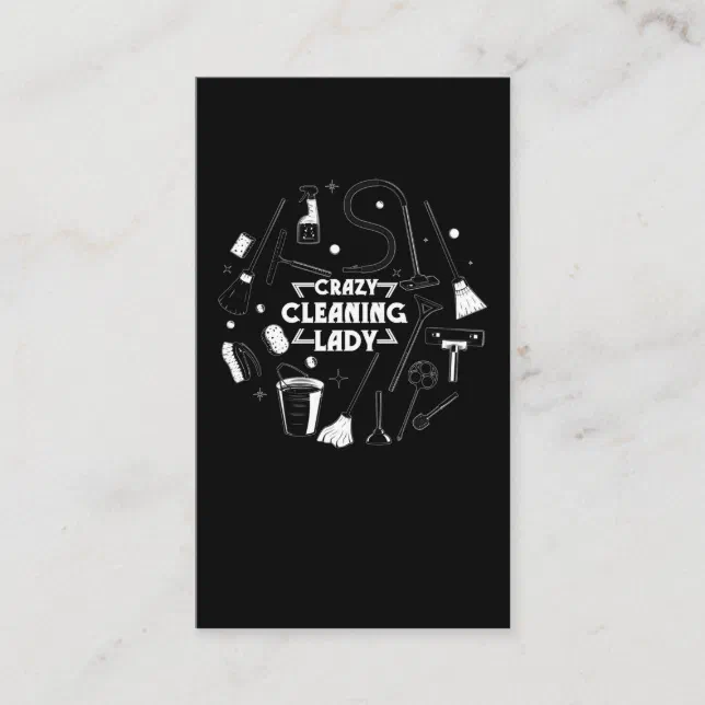 Housekeeping Cleaning Lady Vacuum Cleaner Housekee Business Card | Zazzle