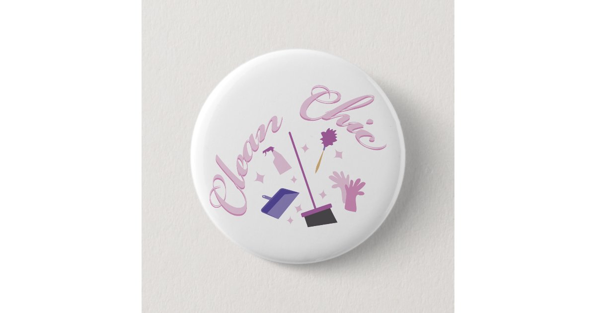 Housekeeping Equipment Button | Zazzle