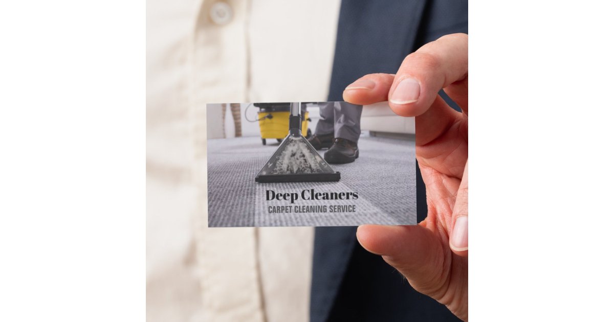 Housekeeping Housekeeper Floor Carpet Cleaning Business Card | Zazzle