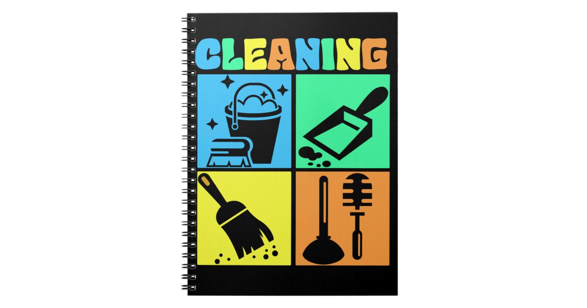 Housekeeping Retro Housekeeper Cleaning Notebook | Zazzle
