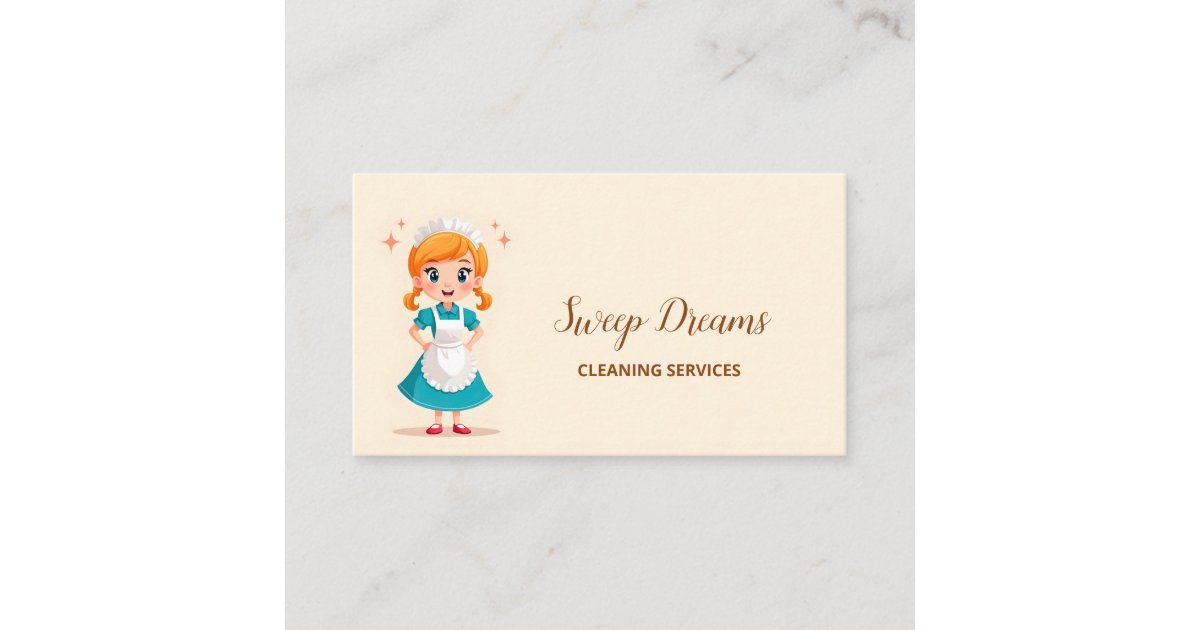 Housemaid Housekeeper Business Card | Zazzle