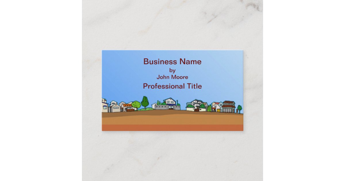 Houses Business Card | Zazzle