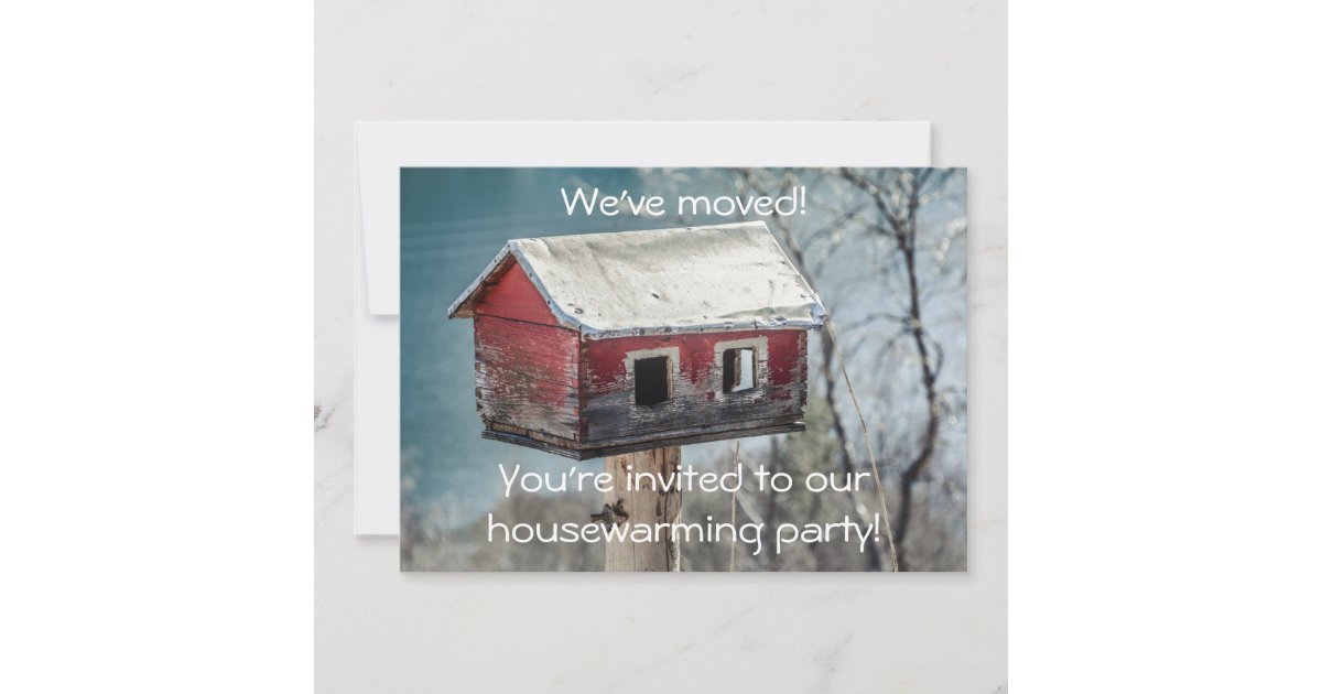 Housewarming New Home/Address Funny Invitation | Zazzle
