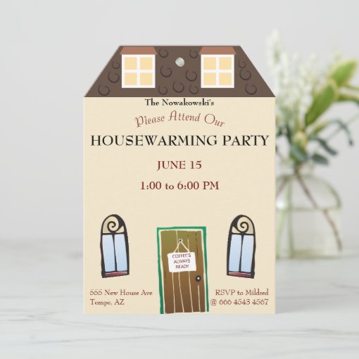 Housewarming Party Cute House Fantastic Fun Value Invitation | Zazzle