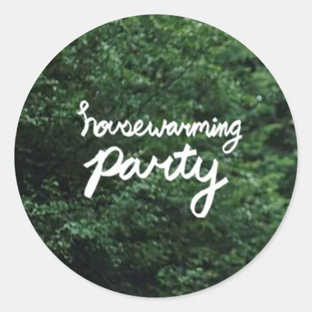 HOUSEWARMING PARTY Logo Sticker | Zazzle