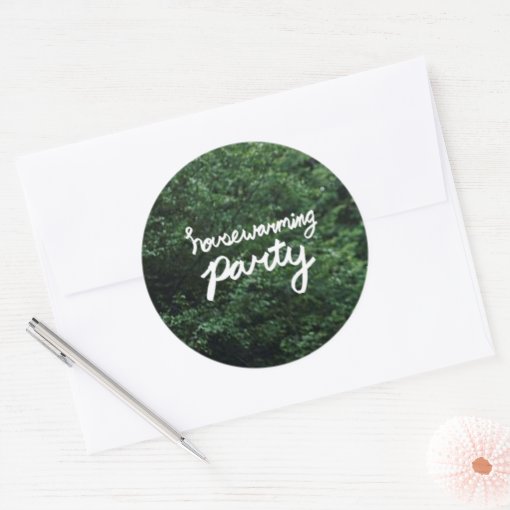 HOUSEWARMING PARTY Logo Sticker | Zazzle