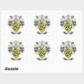 Houston Family Crest Coat of Arms Square Sticker | Zazzle
