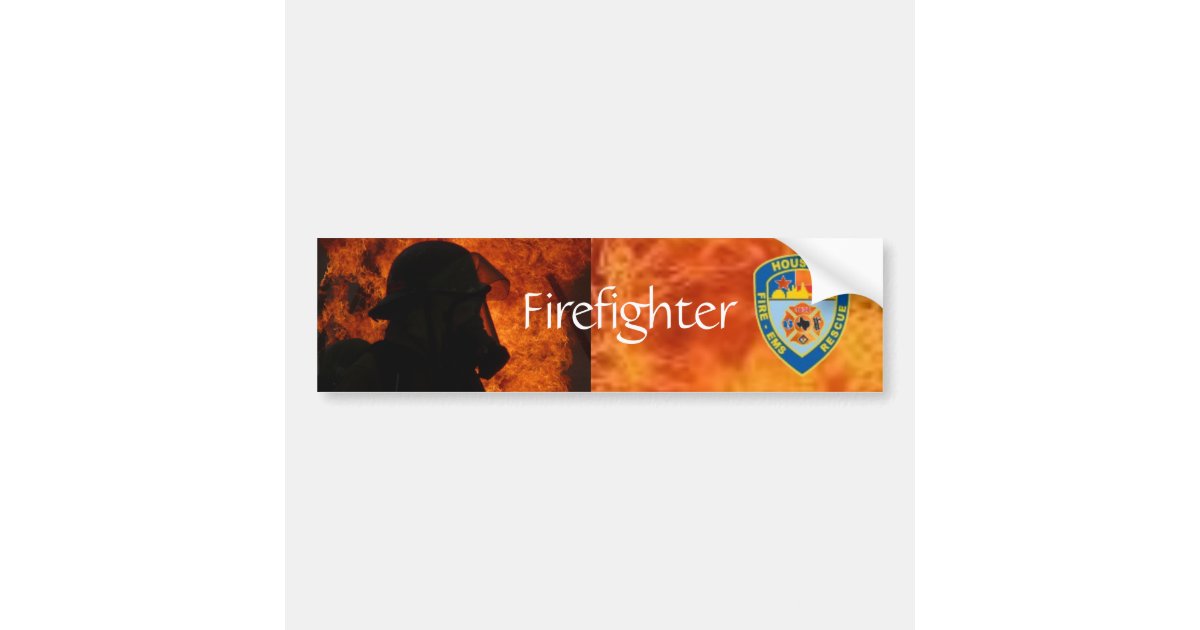 Houston Fire Department Bumper Sticker | Zazzle