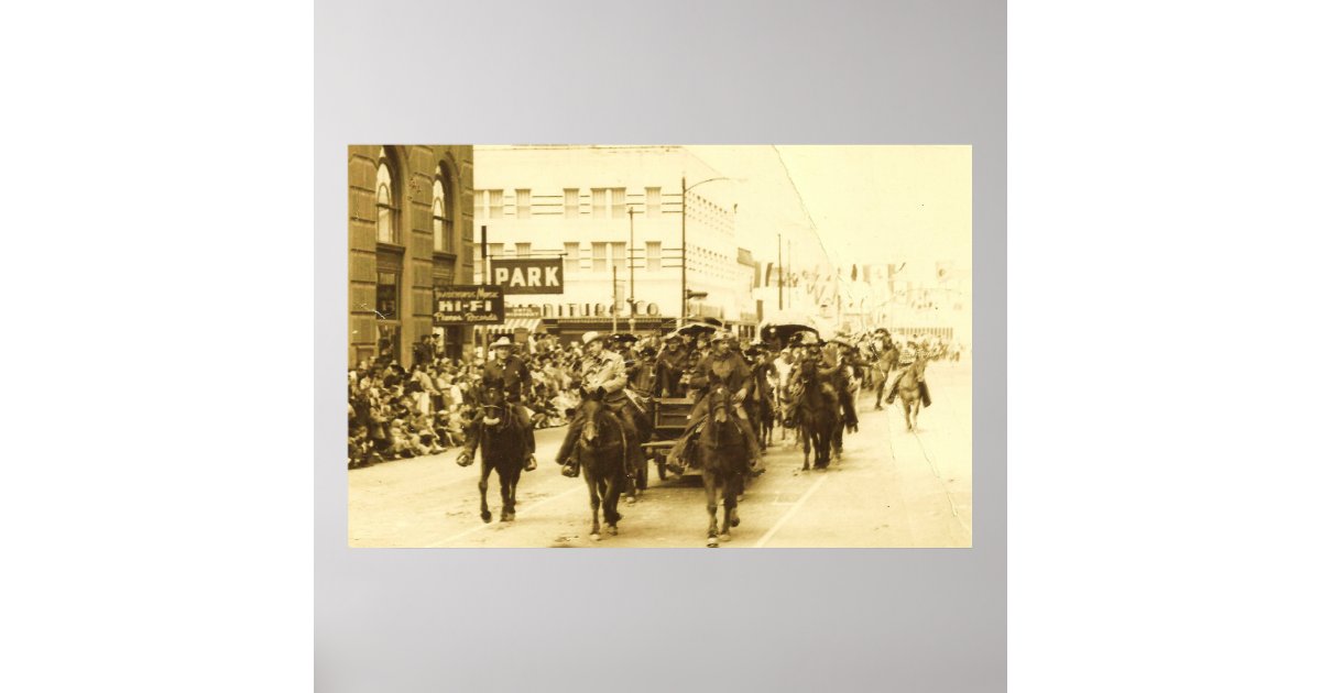 HOUSTON LIVESTOCK SHOW RODEO PARADE POSTER PRINT | Zazzle