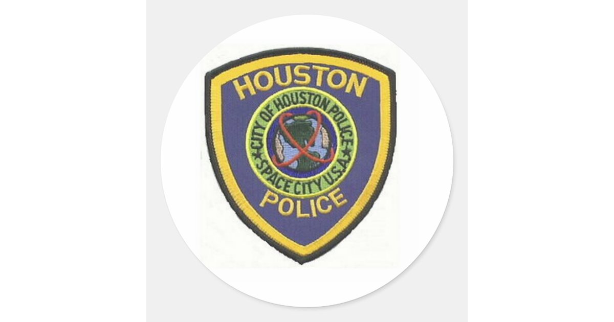 HOUSTON POLICE CLASSIC ROUND STICKER | Zazzle