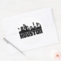 Houston Skyline Classic Round Sticker | Zazzle
